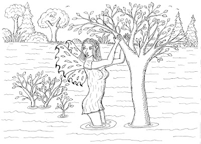 Robin's Great Coloring Pages: Tree Nymph or Dryad