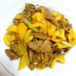 rainbowdiary: Recipe - Stir Fry Lean Pork With Ginger