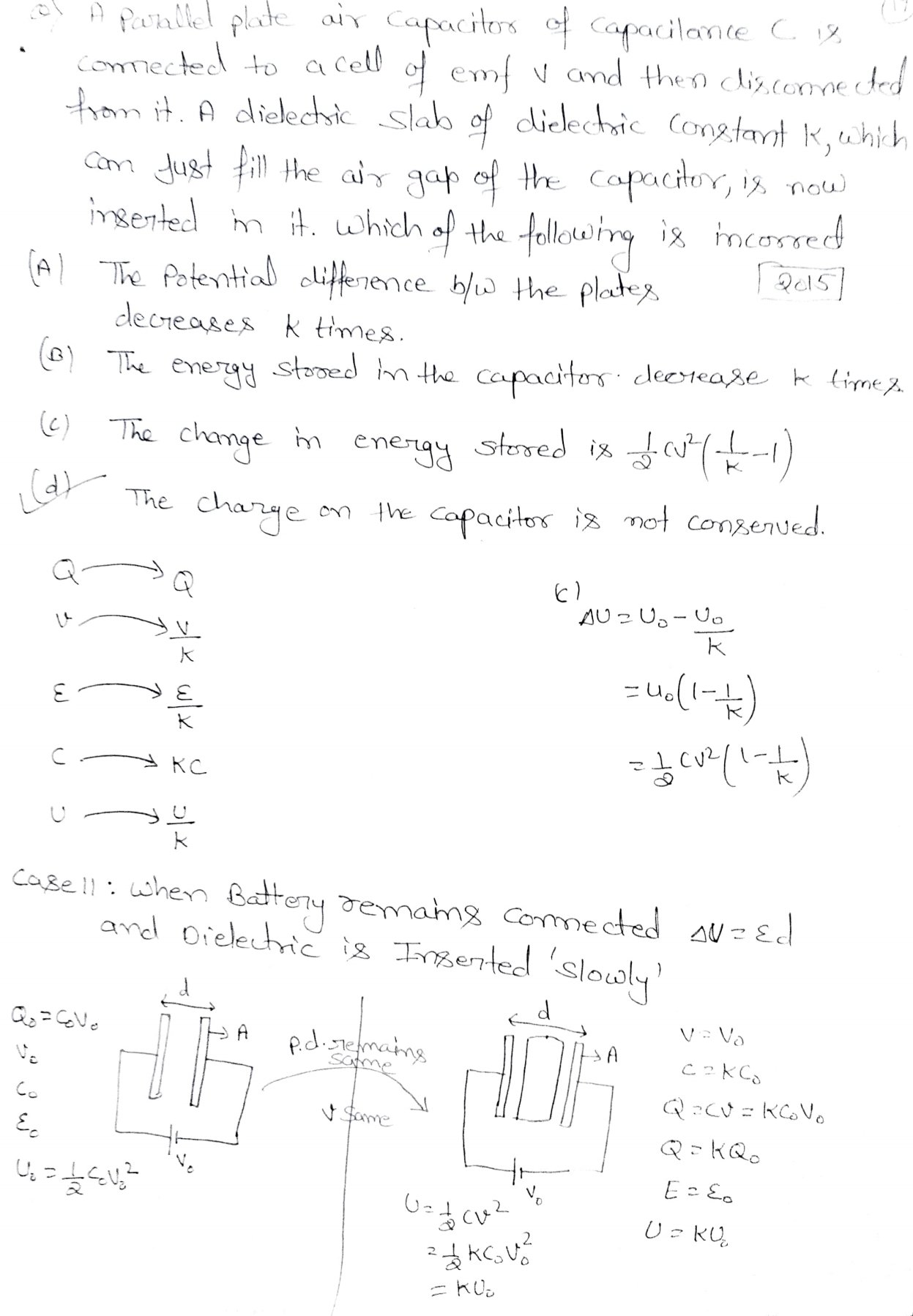 Capacitor notes physics class 12 - Studypur