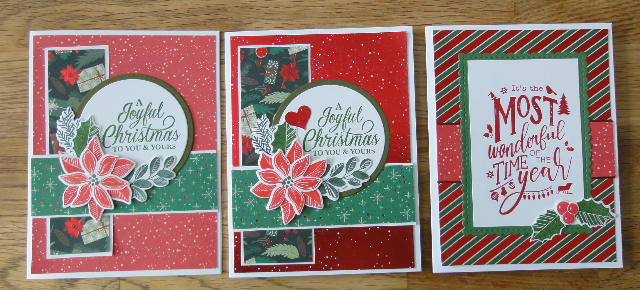 Alica's: 22 cards made with Dollarama mini Christmas paper pad