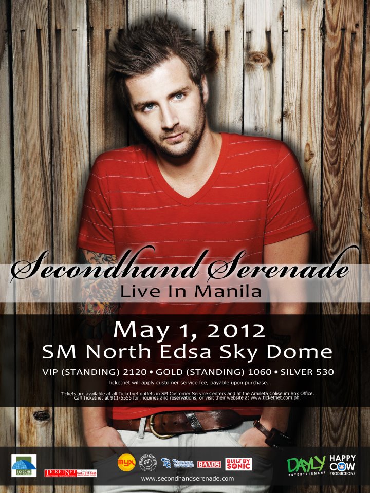 Secondhand Serenade Live in Manila 2012 Concert Aftermath ~ MANILA ...