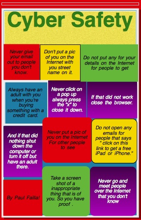 Fabulous Fatima Classroom Blog: Cyber Safety Posters