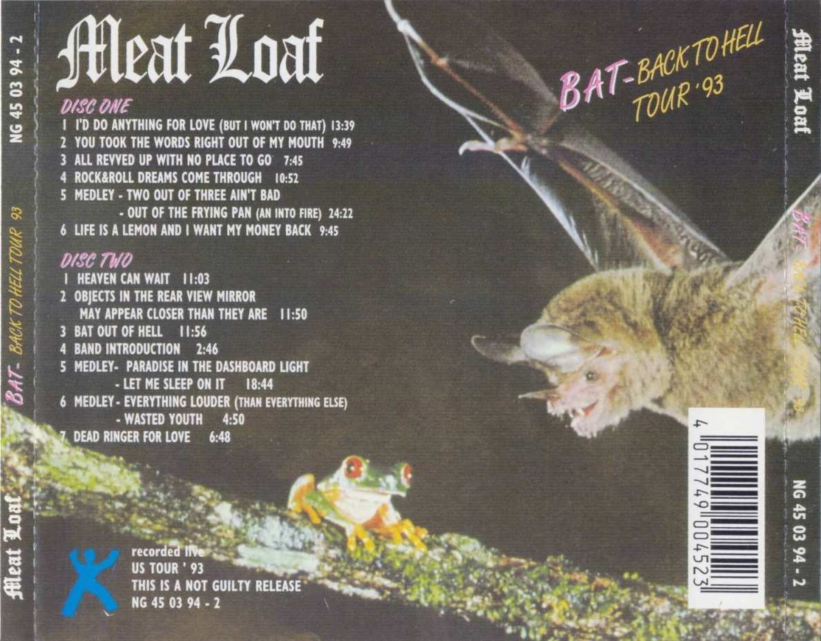 Meat Loaf Bootleg List