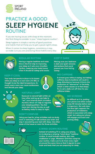 Practice a good sleep hygiene routine - Sligo Community Training Centre