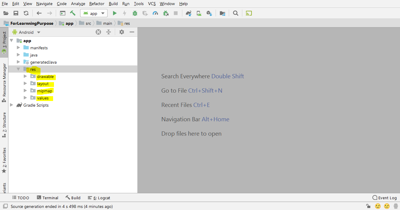 Understanding directory structure of Android Studio Part 2