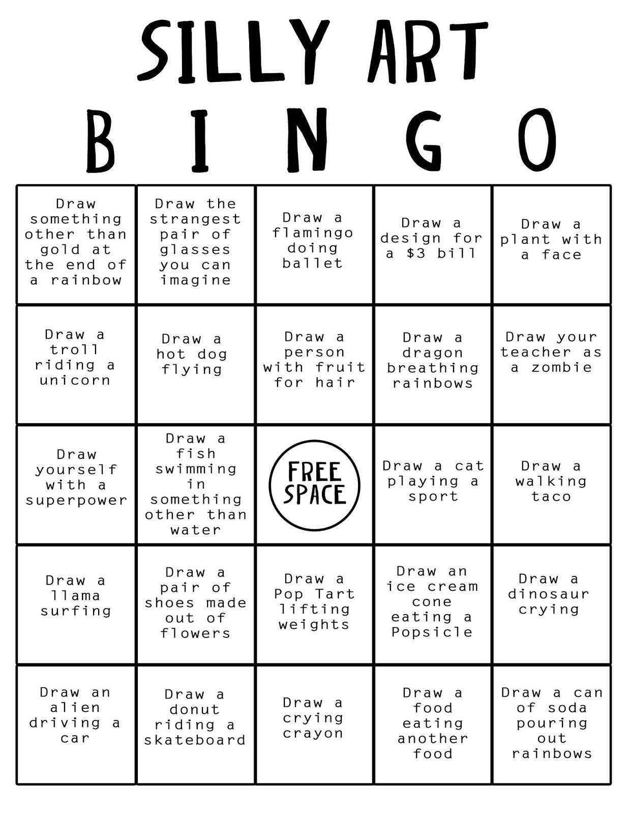 BINGO Creativity Challenge