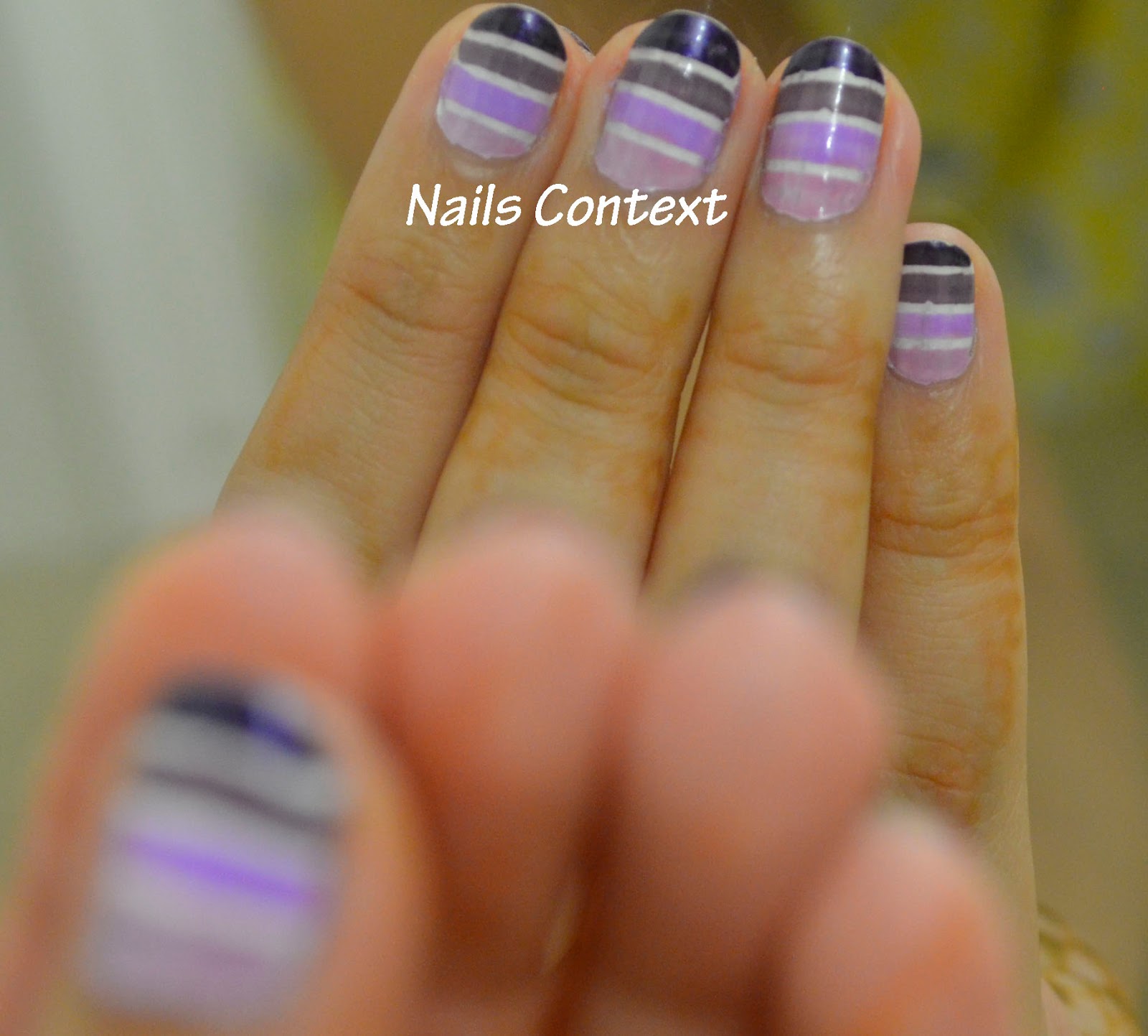 Nails Context: Ombre Stripes