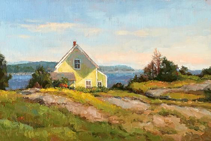 The Art of Bruce: That Yellow House Flowering