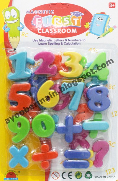 Mainan Angka Tempelan Magnet, Rp 25.000 | Ayoo Bermain