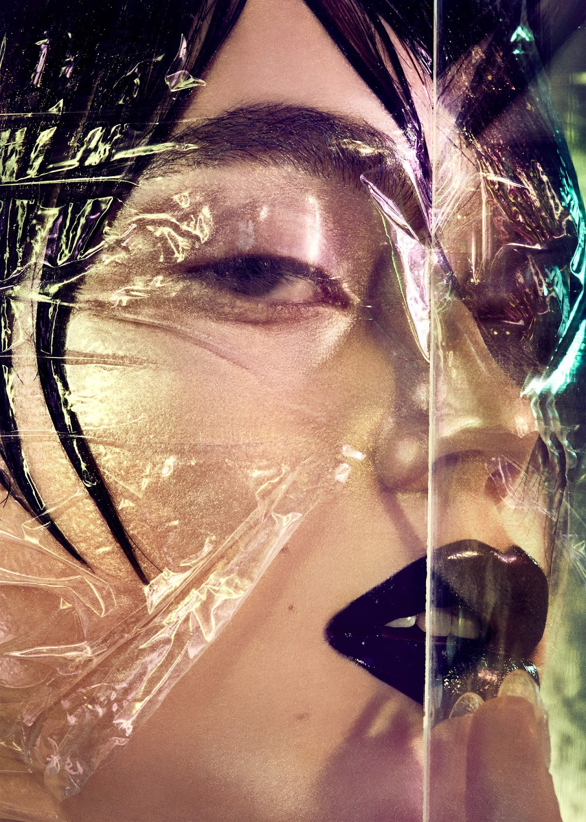 Eva Hooft Extreme Glossy Makeup Lips Beauty Photoshoot Editorial