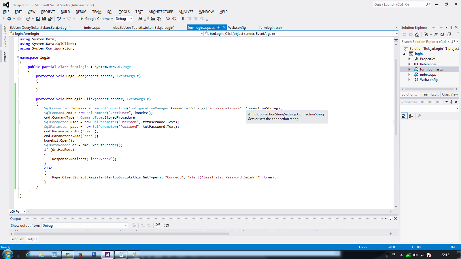Cara Membuat Login Asp.net Menggunakan C# - shareTo