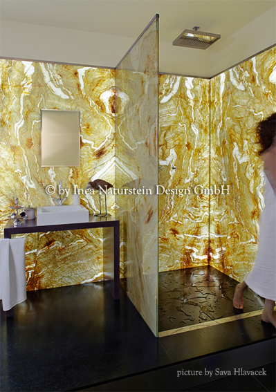 The Granite Shop: Lite It Up: Backlit Natural Stone!