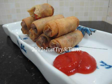 Lumpia/Egg Roll Crispy Isi Daging Sapi, Wortel & Tauge | Just Try & Taste