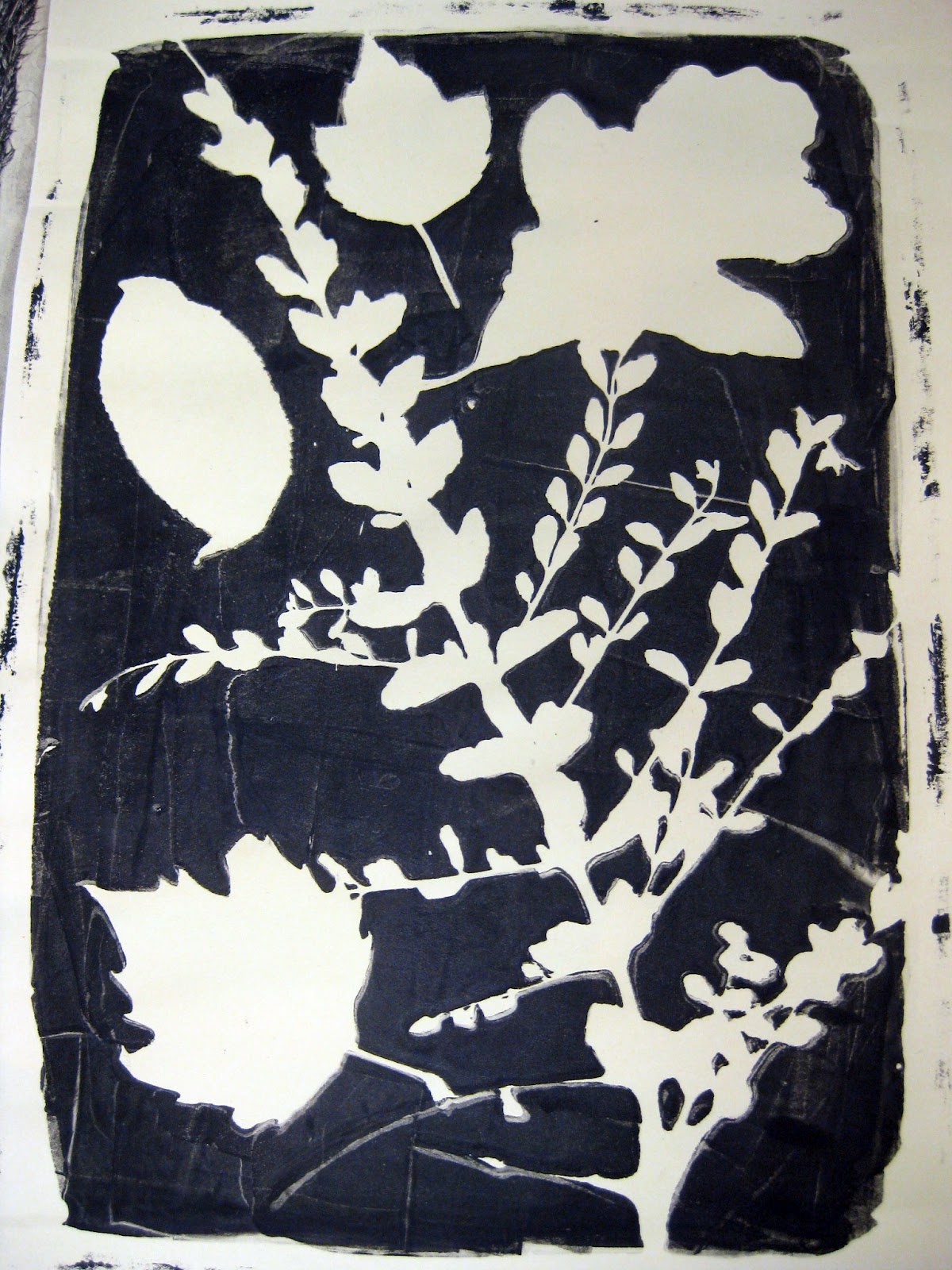 Cassie Stephens: In the Art Room: Leafy Spring Prints