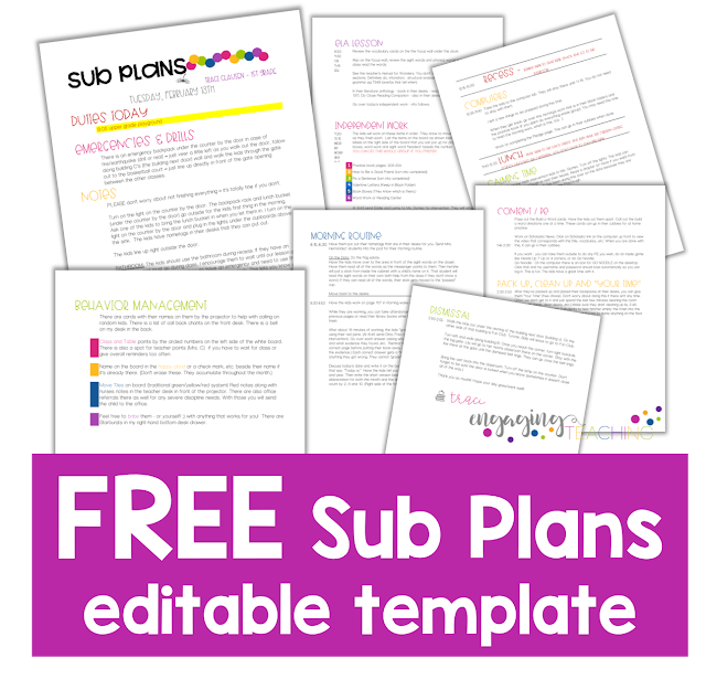 Sub Plans Made Easy with a FREEBIE and a SCHOLASTIC GIVEAWAY!!! | Blog ...