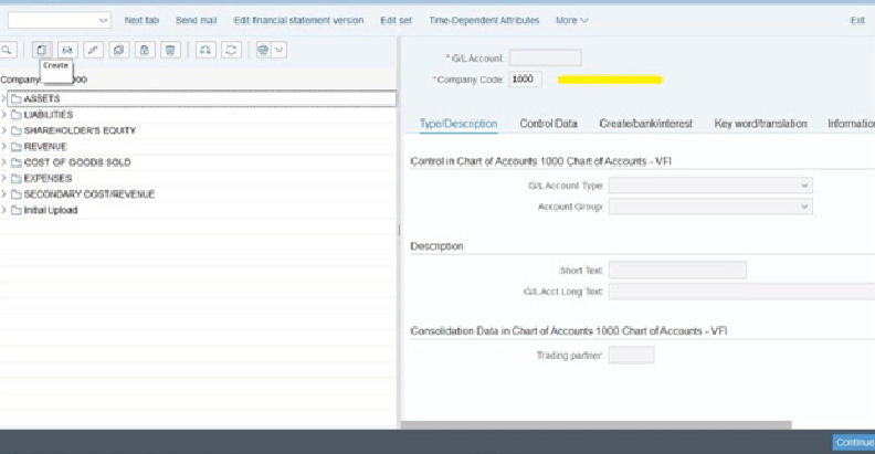 TCodesee: create secondary costs elements in SAP FS00 - TCodesee, FS00 ...