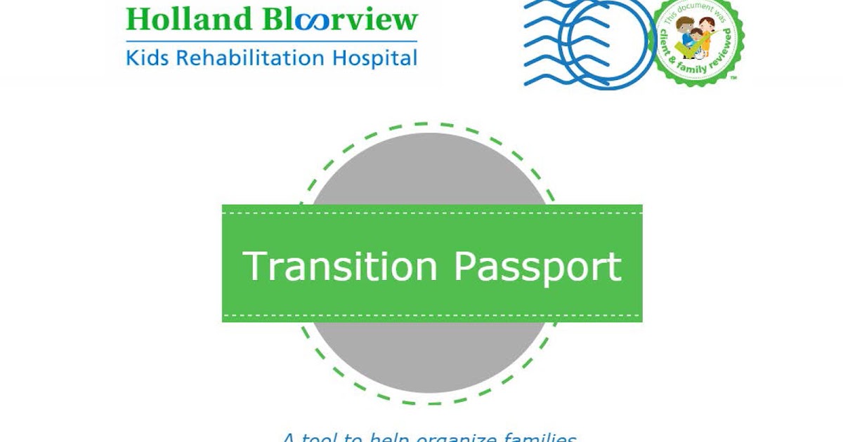 'Passport' helps parents plan move from hospital to home ~ Special ...