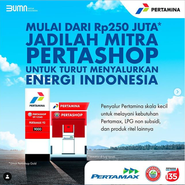 Peluang Usaha PERTASHOP Pertamina - Peluang Terkini