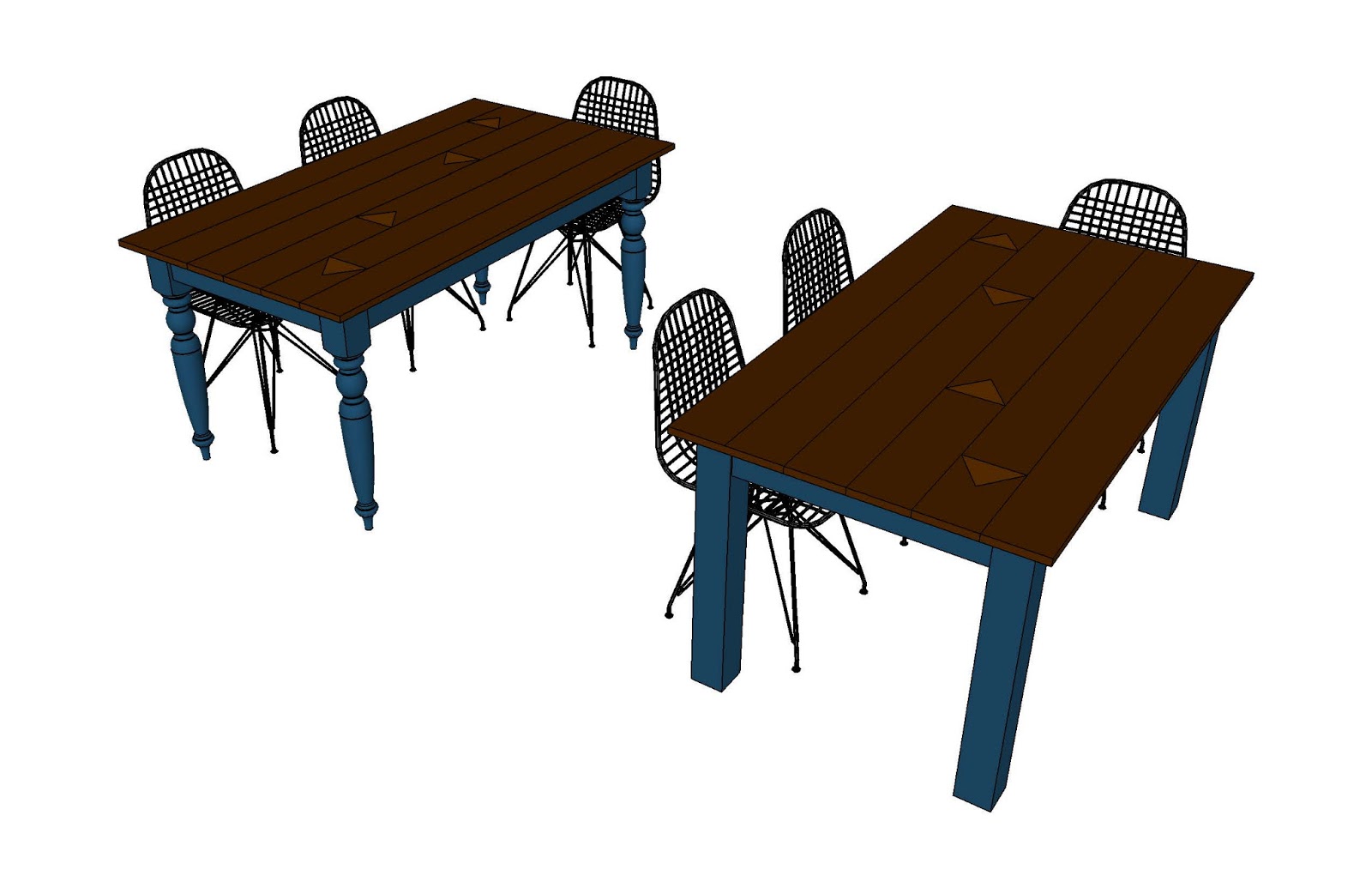 (into the) wildernest: Indiana Black Walnut dining room table