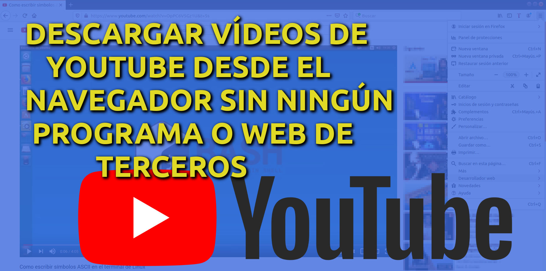 Ubuntu Linux: Como descargar vídeos de Youtube sin programas ni sitios ...