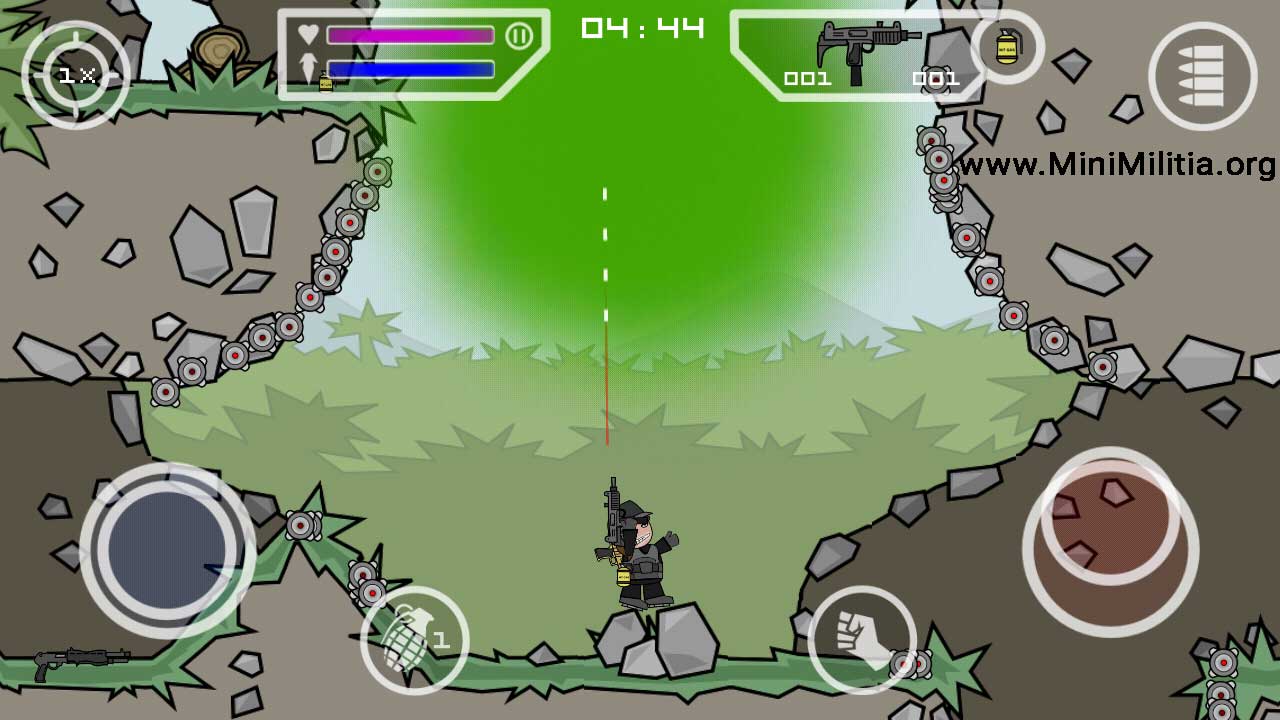 تحميل لعبة الاطلاق الرائعة mini militia 2مهكرة للاندرويد - autako games z