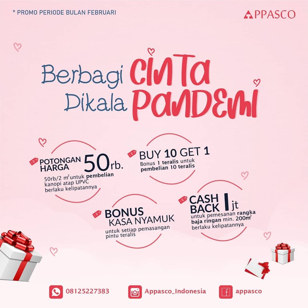 Promo Berbagi di Bulan Februari - Jual Kanopi Tralis
