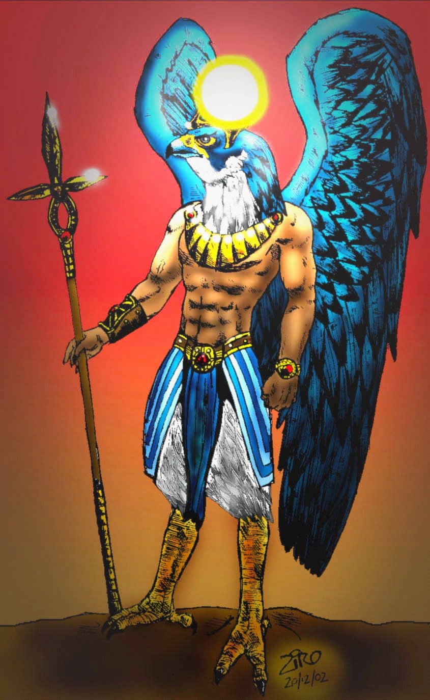 Dioses Egipcios Maristas Sarriguren 2º ESO: Horus, dios del cielo