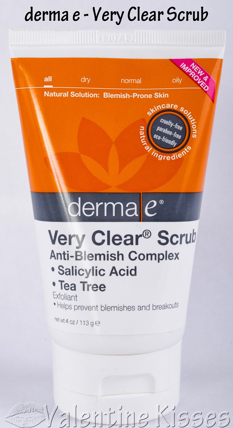 Valentine Kisses: Derma E Very Clear Scrub - pics, swatches, review