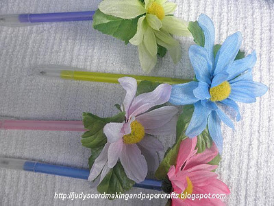 Judy's Handmade Creations: Gorgeous Flower Pen Project!!