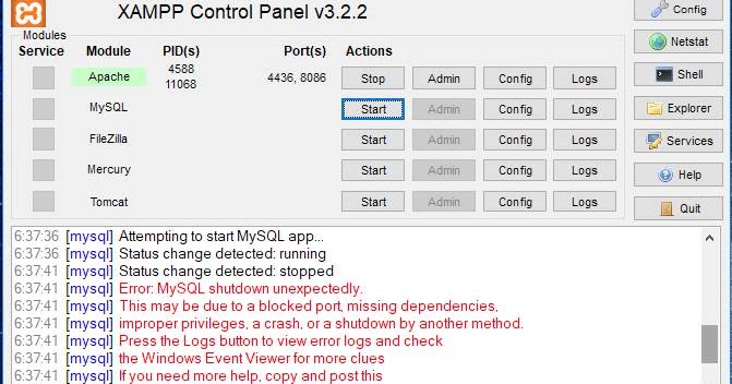 กด Start ตรง mysql ใน XAMPP ไม่ได้ แก้ไขยังไงดี?