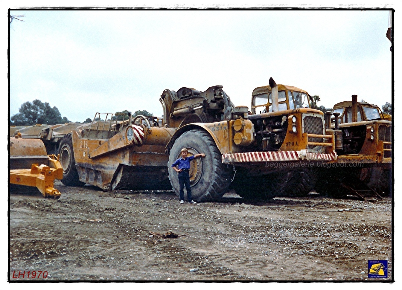 Bagger Galerie Construction Machines: CATERPILLAR 631B Schürfzug Scraper
