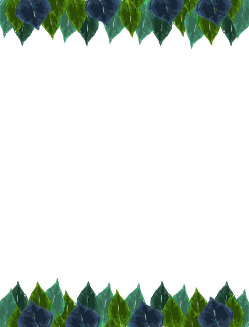 Bordes Decorativos: Bordes decorativos de hojas para imprimir