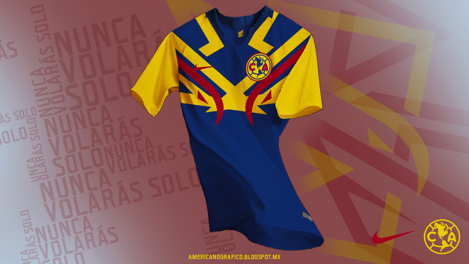 AMERICAnografico: Jersey Club América Nike Mod290718
