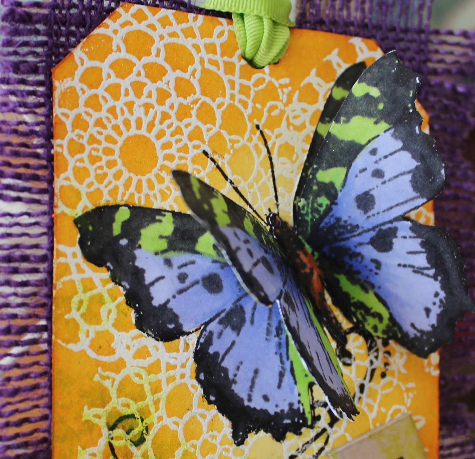 Pam Bray Designs: A Girl with Flair: Fly Butterfly Fly with Stampendous
