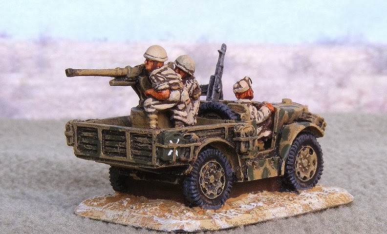 Miniature Soldiers: WWII Italian Auto Sahariana in North Africa, FOW
