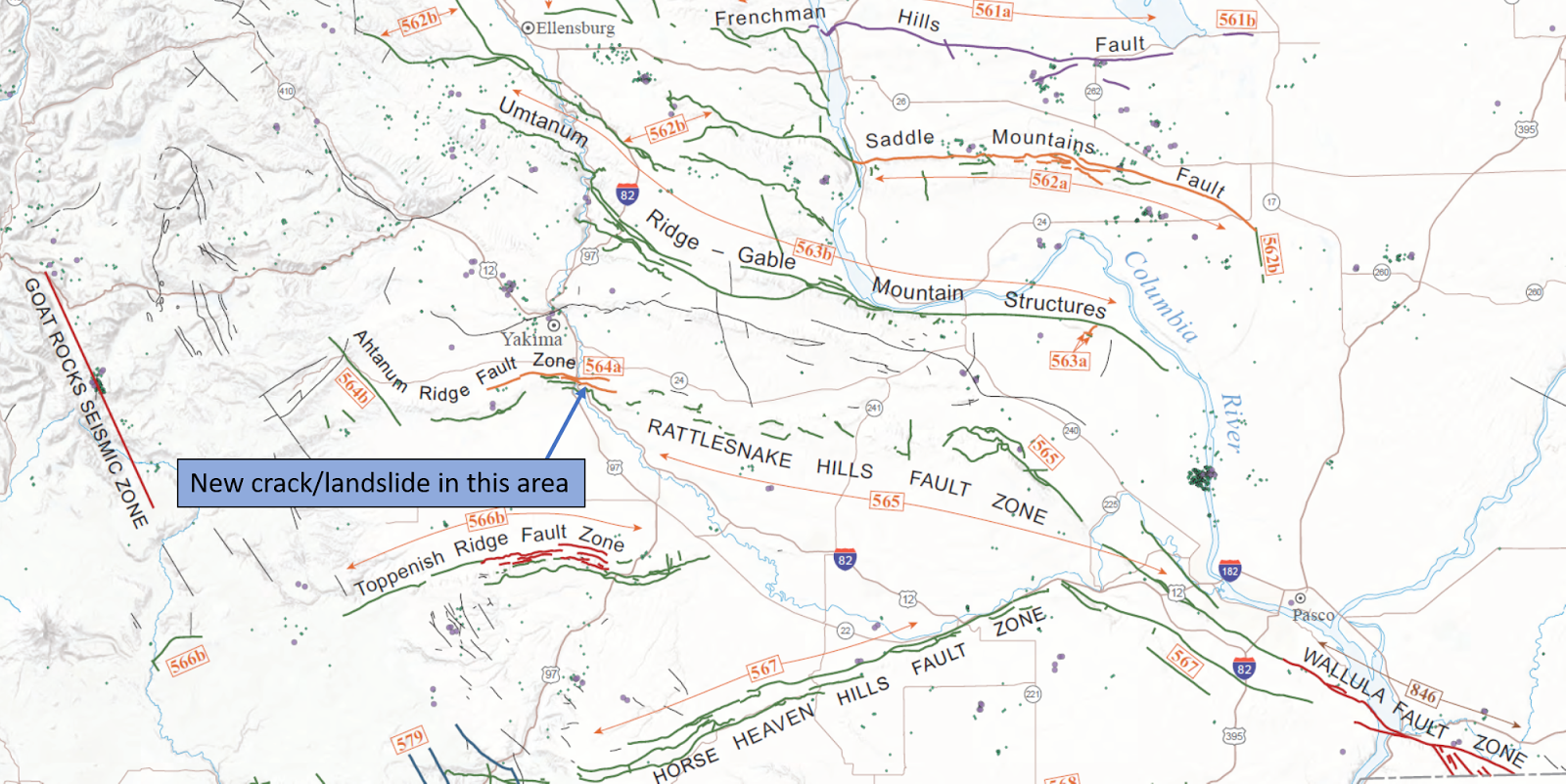 Landslides In Eastern Washington