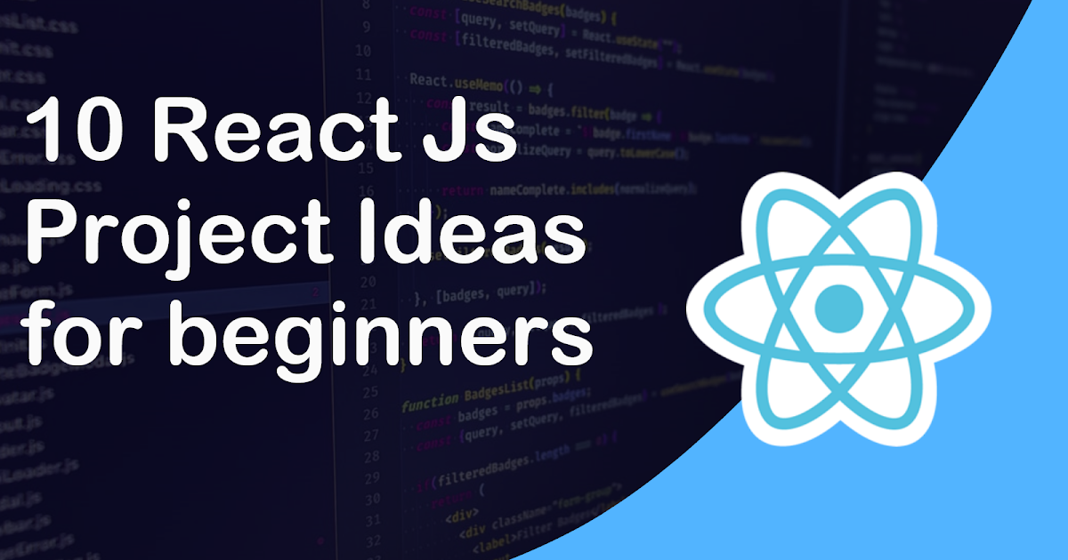 Ten React Js Project Ideas for beginners - DoctorCode