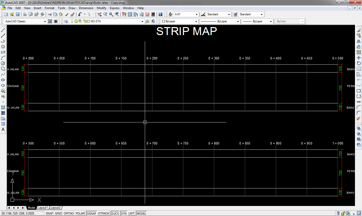 Cara Membuat Strip Map di Autocad Dengan Cepat Menggunakan Script ...
