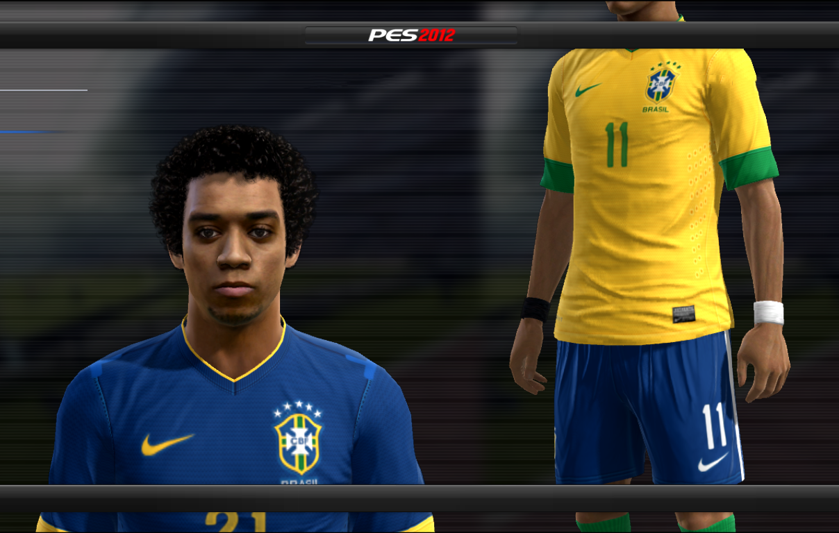 Kitset Seleção Brasileira - PES 2012 ~ Edições by Ramon | Kits, faces ...