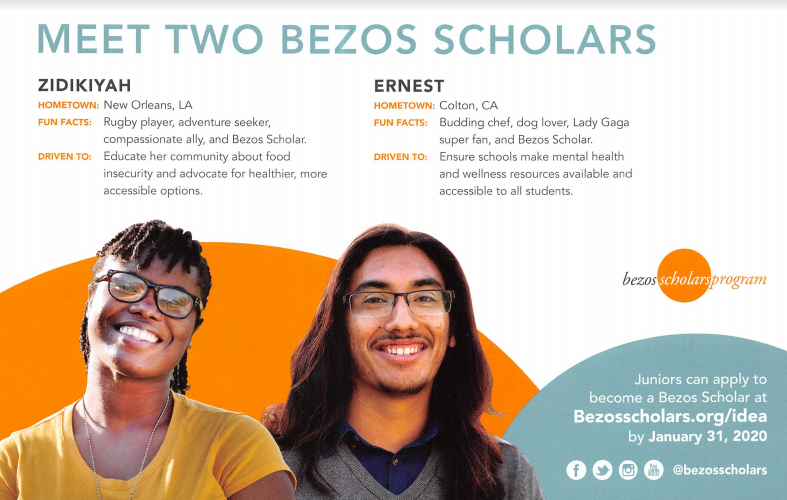 School Counselor Scoop: Bezos Scholars Program- for 11th Grade Students