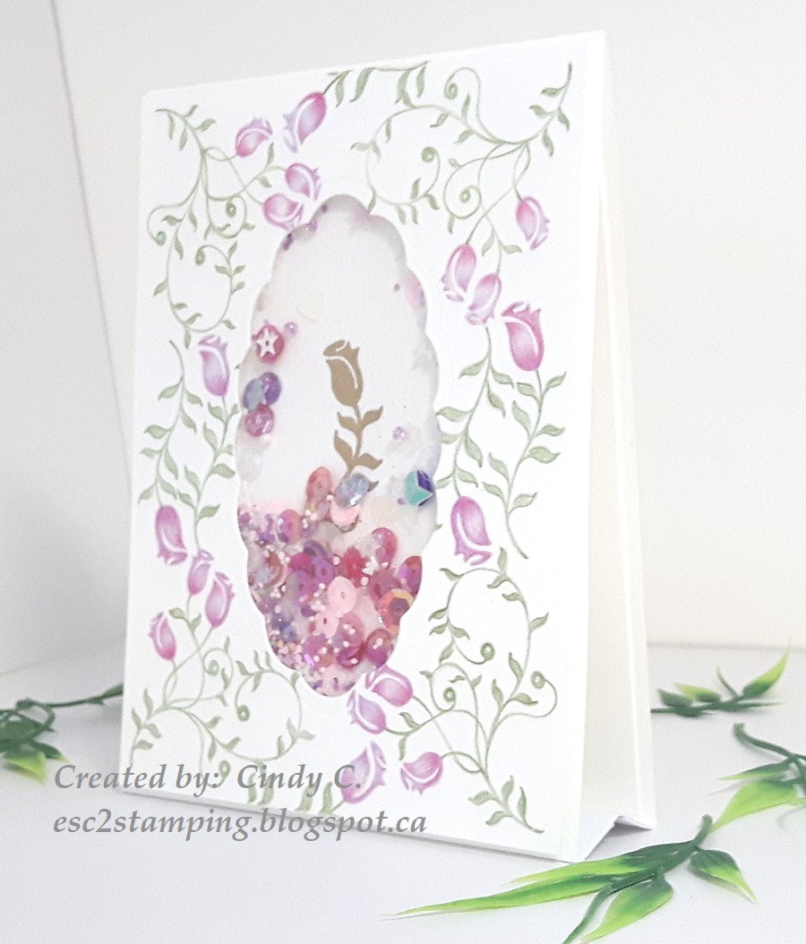 The Diva's that cut ....paper!: Fairytale Flowers Easel Card