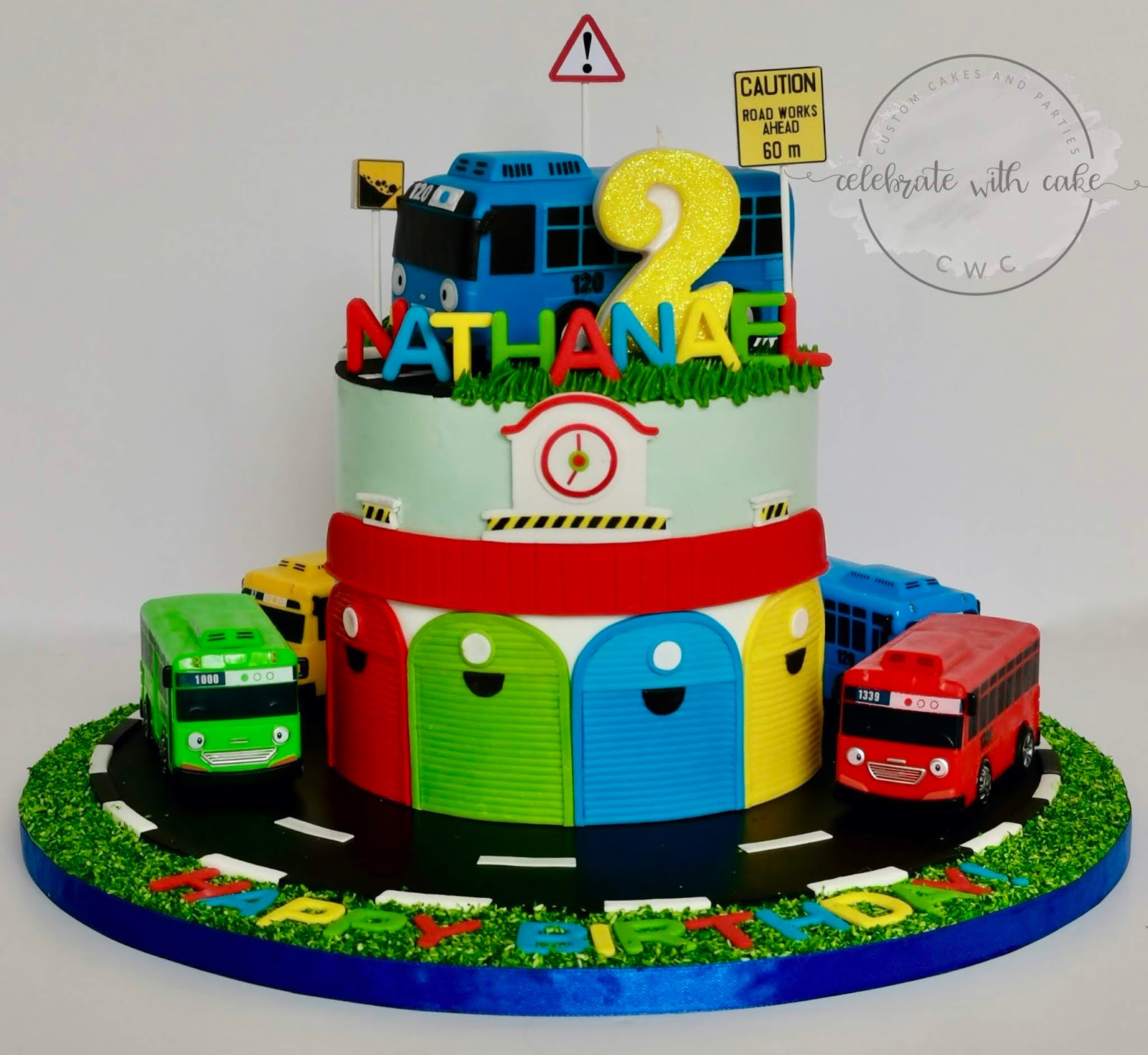 Celebrate with Cake!: Tayo Bus Single Tier Cake