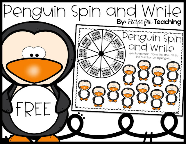 Penguin Spin and Write - Recipe for Teaching