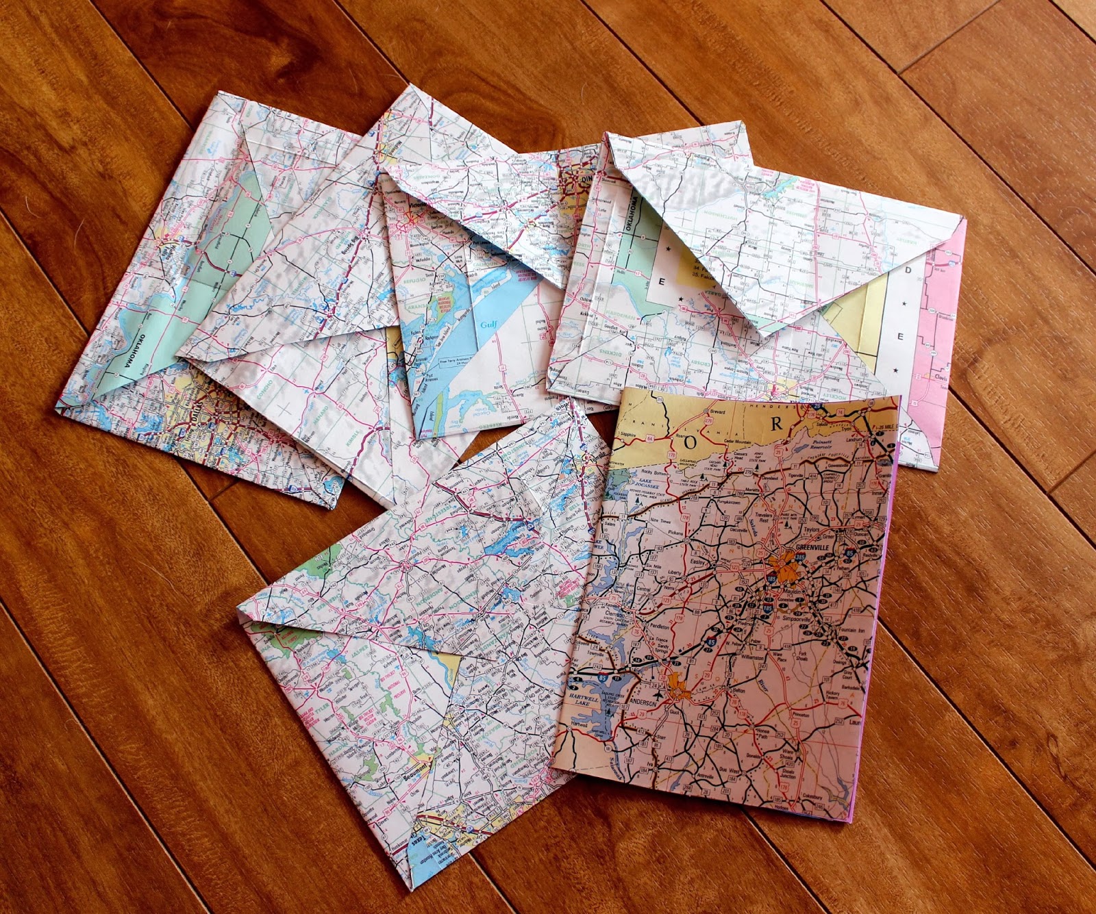 Homemade Map Envelopes