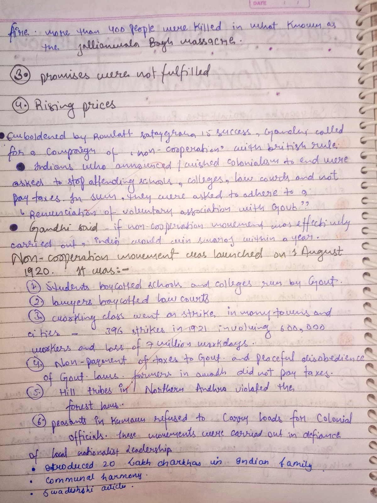 Handwritten Notes of Mahatma Gandhi and The Nationalist Movement ...