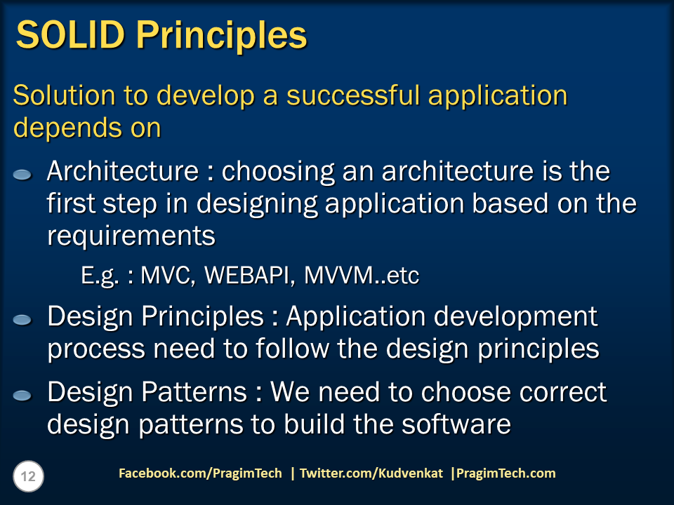 Sql server, .net and c# video tutorial: SOLID Design Principles ...
