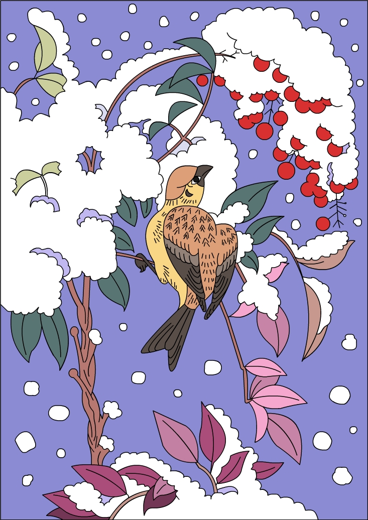 Nicole's Free Coloring Pages: COLOR BY NUMBER! (Japanese illustration ...