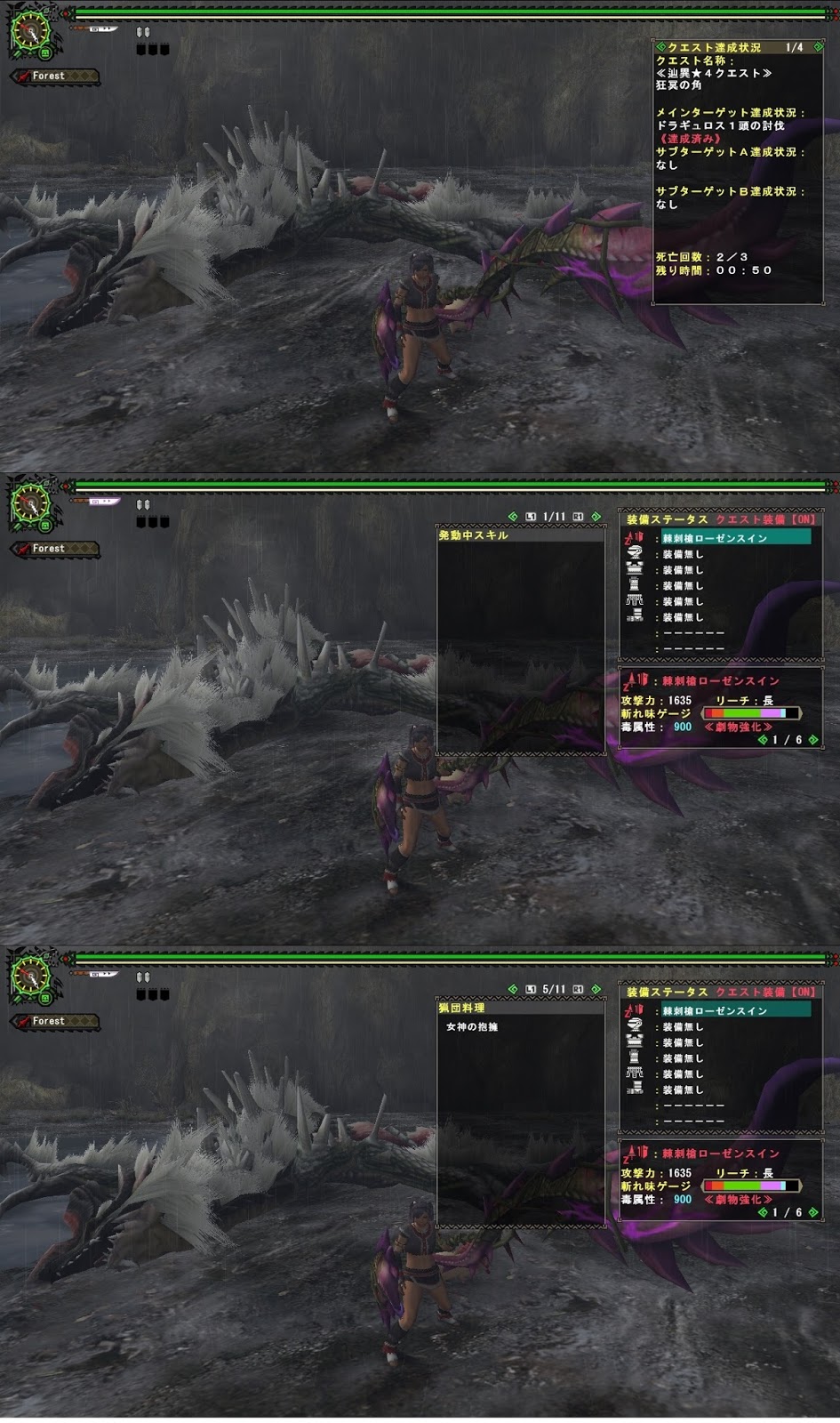 MHF～極道～: 【MHF-Z】裸ランスで800辿異ドラを討伐してやった