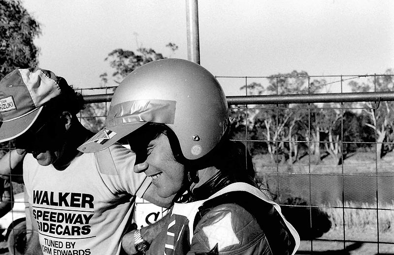 gaspic: Mildura speedway 1980 Ivan Mauger, Phil Crump, Ralph Vartuli