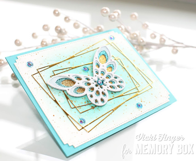 Twinkling Paper Studio: A Simple Card Made With Stylish Memory Box Products